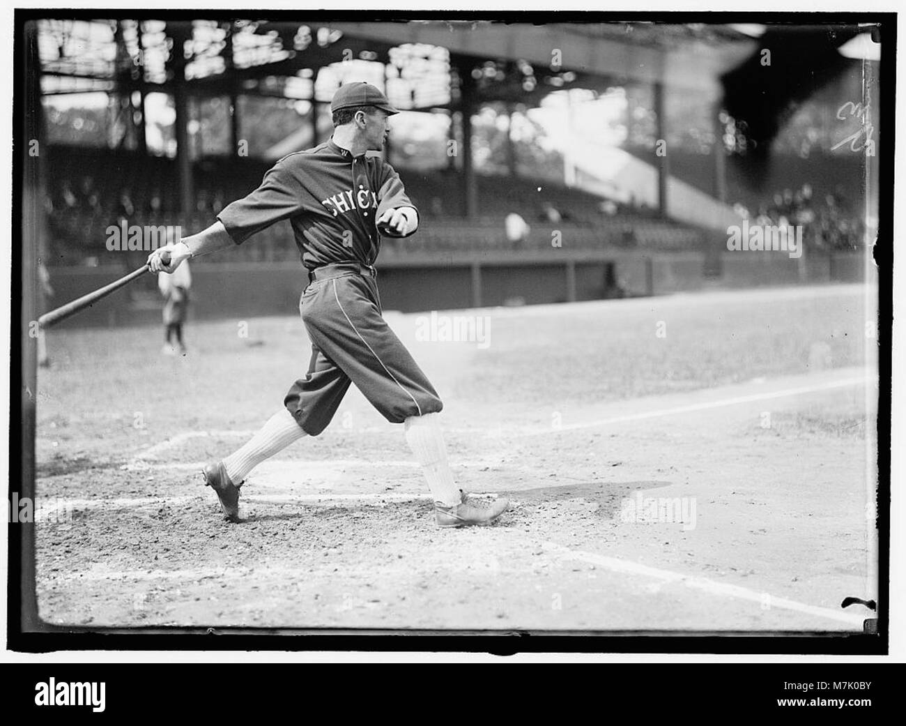 A historical image of professional baseball players from Chicago ...