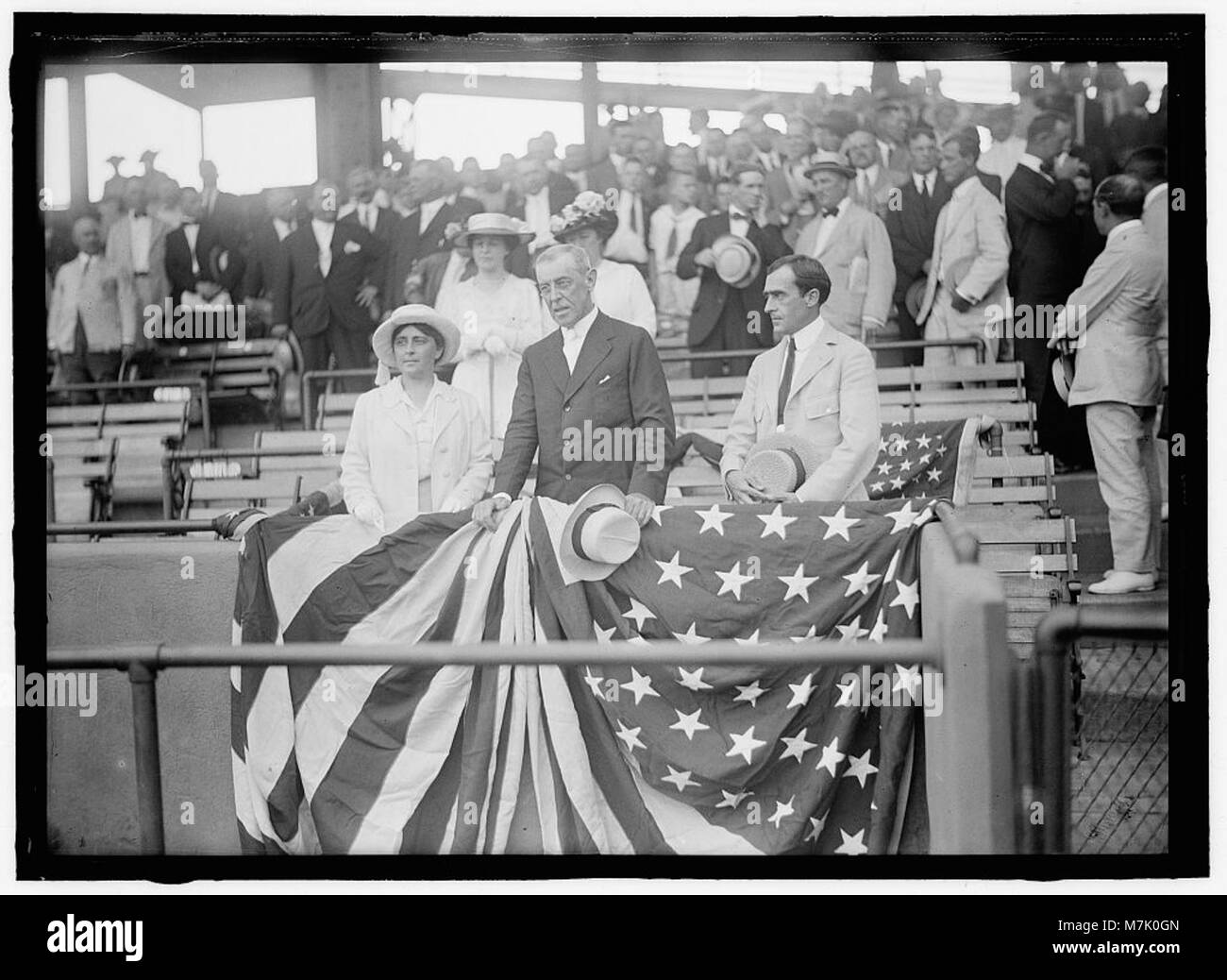 An image of President Woodrow Wilson and Dr. Grayson attending a ...