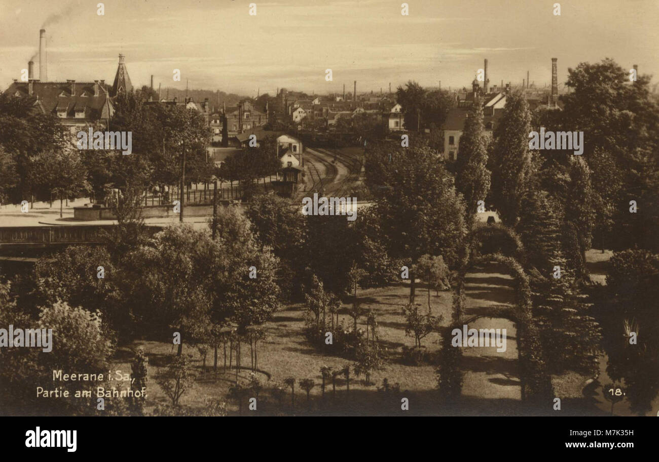 Meerane Bahnhof in Sachsen, Germany, is a historic train station known ...