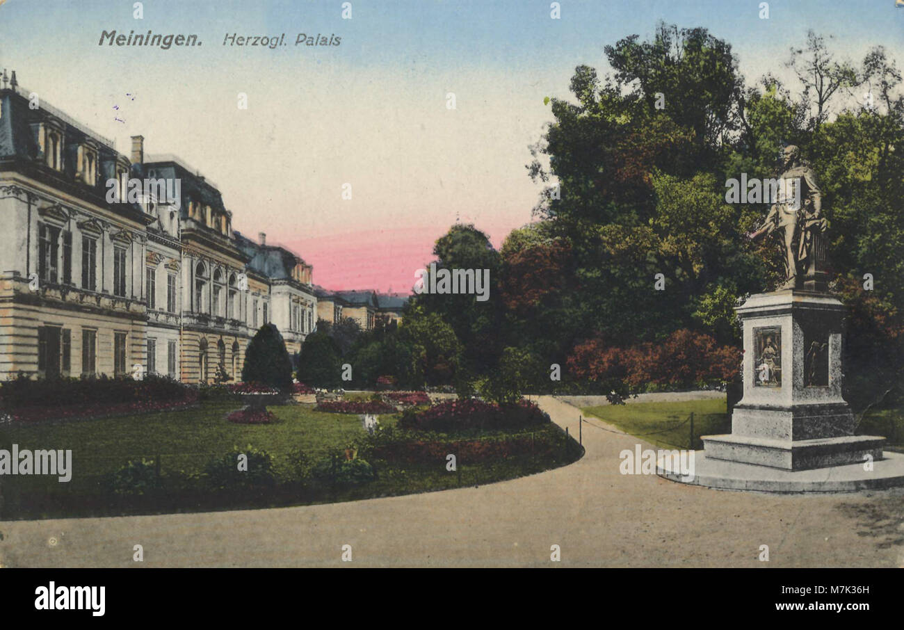 A vintage postcard of the Herzogliche Palais (Duke's Palace) in ...