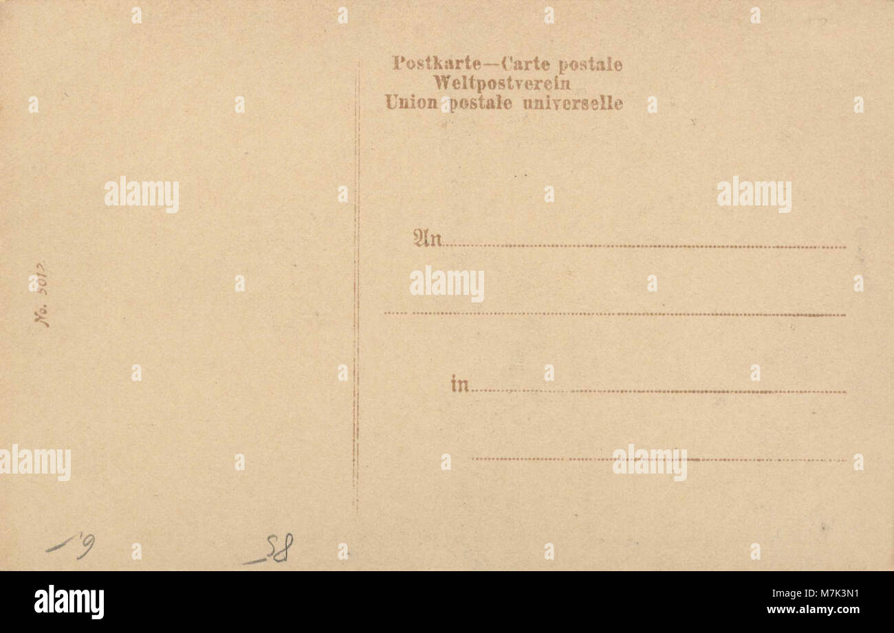 A historical postcard depicting a view of Freiung with Oelberg in ...