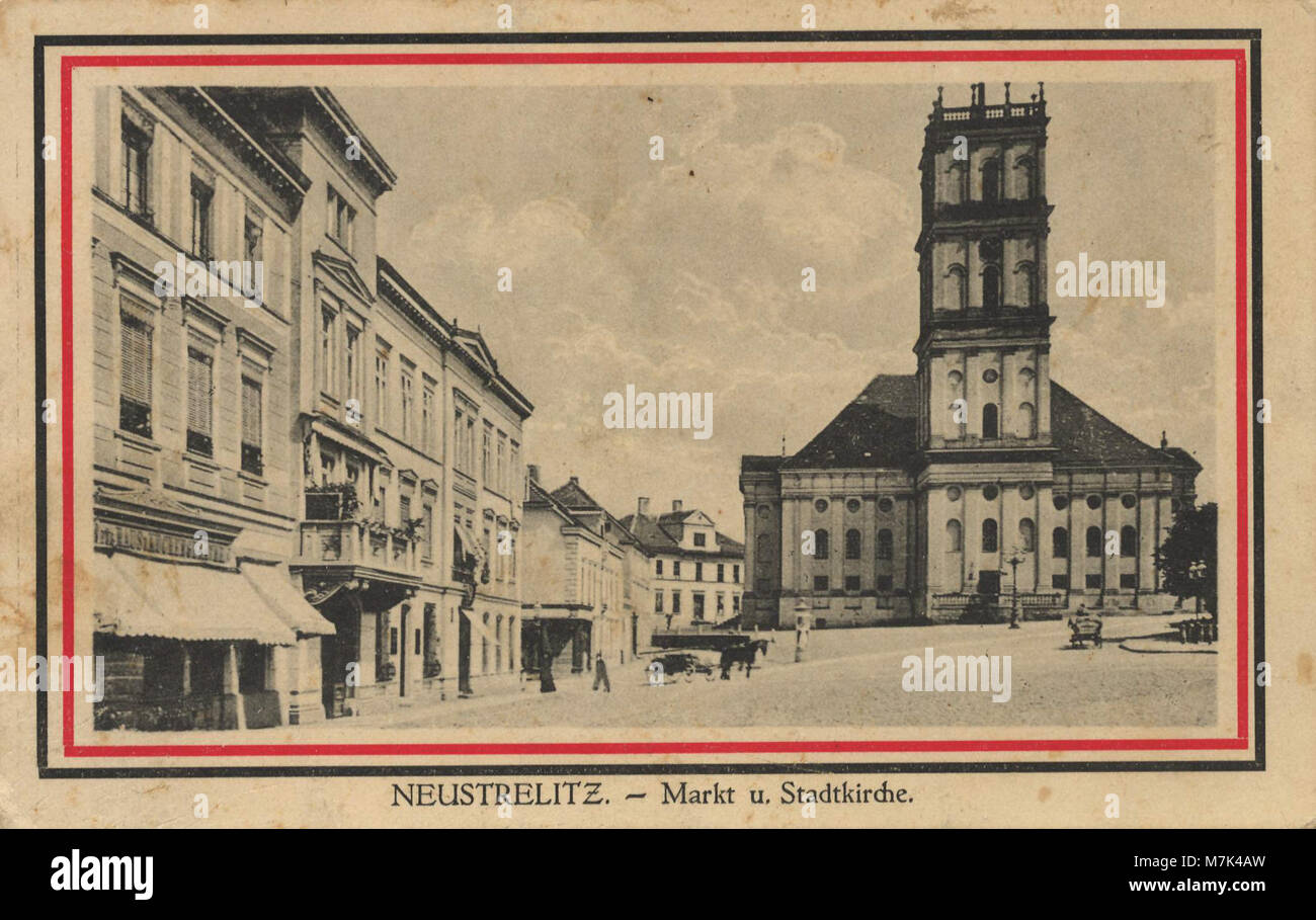 This image captures a scenic view of Neustrelitz, a town in Mecklenburg ...