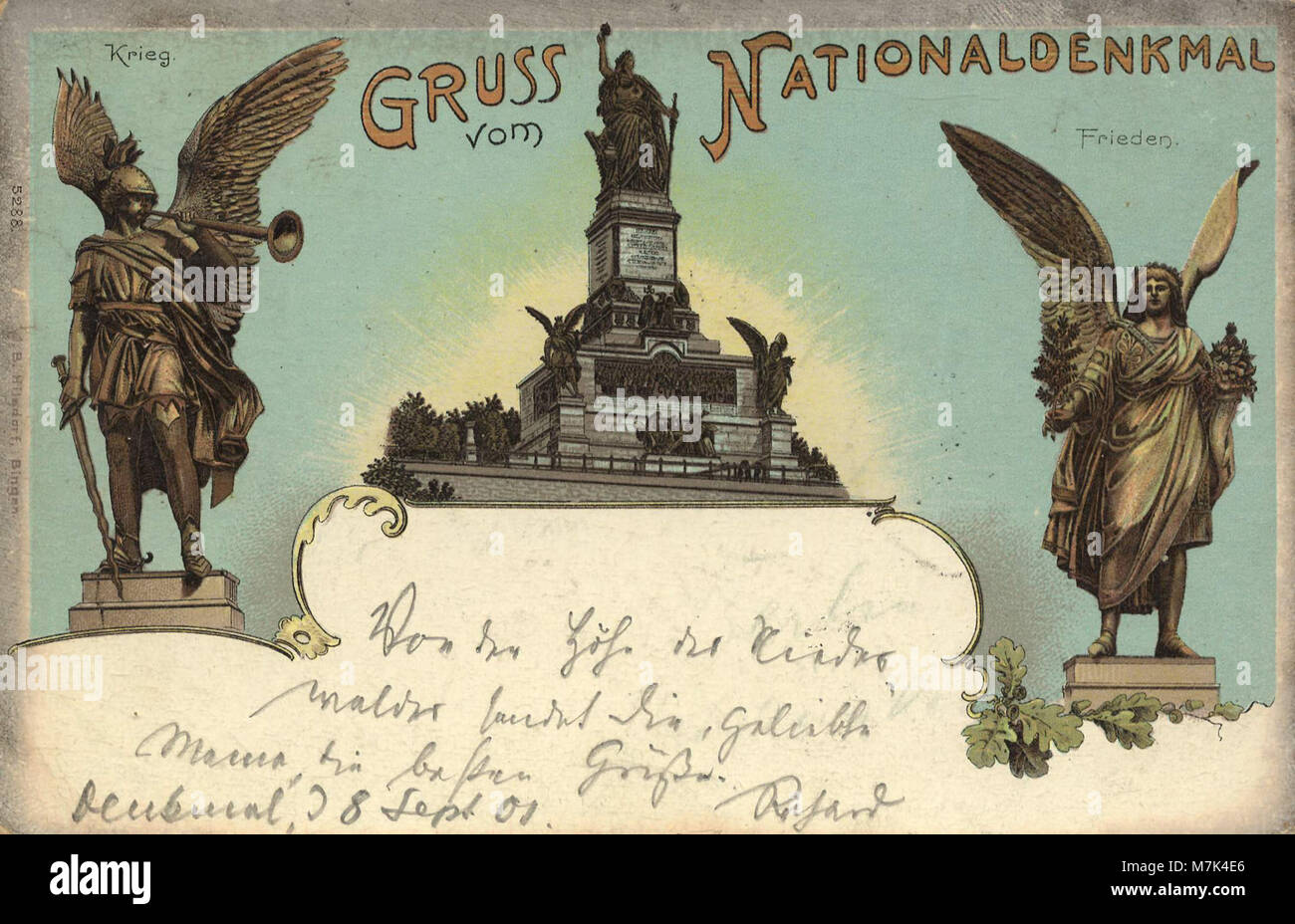 This image shows the National Monument in Niederwald, Hessen, Germany ...