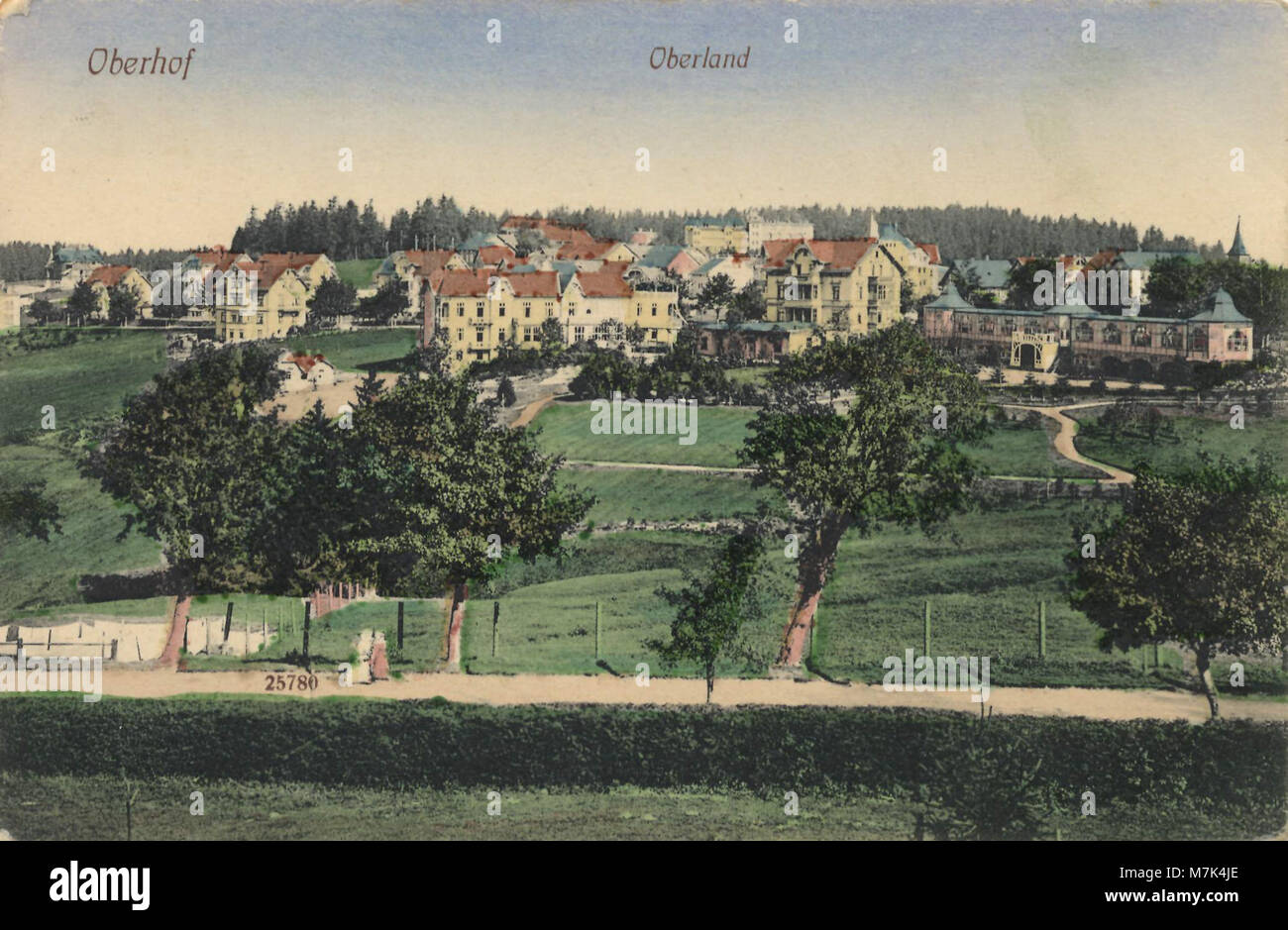 A vintage postcard view of Oberhof, Thuringia, showcasing the town's ...