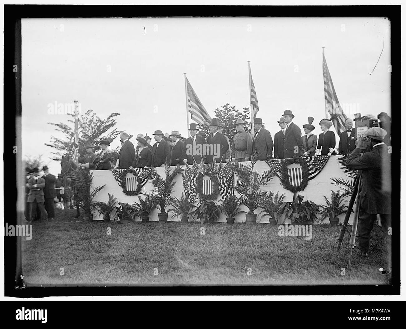 The Cavalry Review held by President Woodrow Wilson includes a view of ...