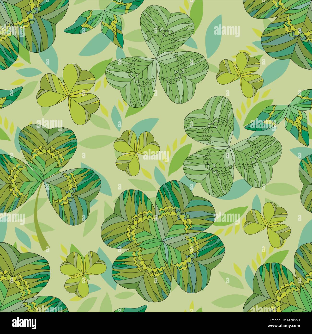 Clover background. Seamless pattern Stock Vector Image & Art - Alamy