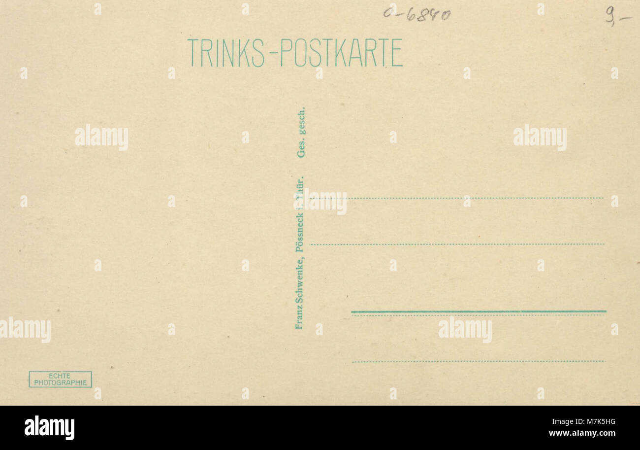 A postcard of the Rathaus (town hall) in Pößneck, Thuringia, Germany ...