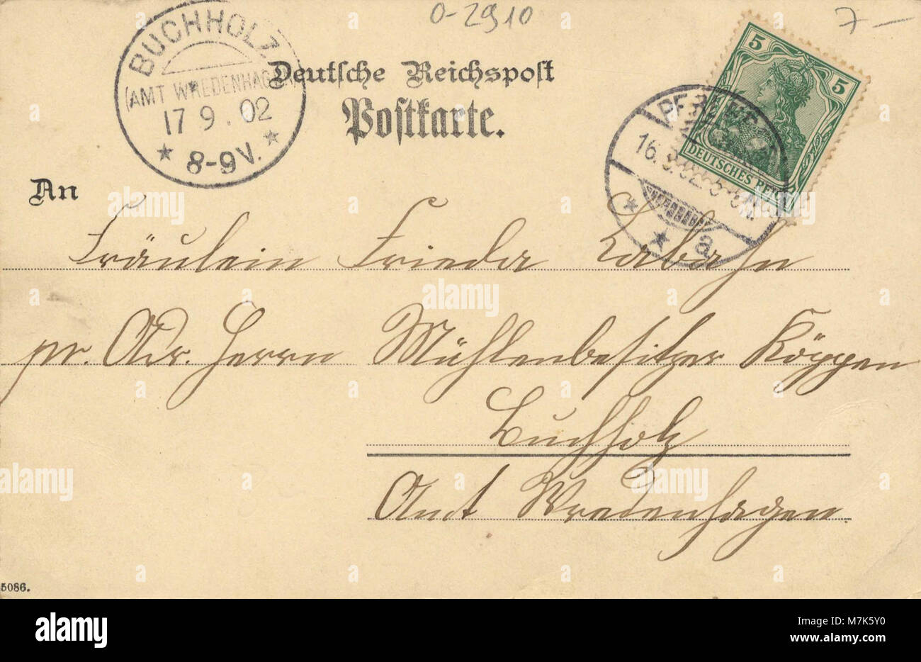 A postcard from Perleberg, Brandenburg, showing the Kriegerdenkmal, a ...