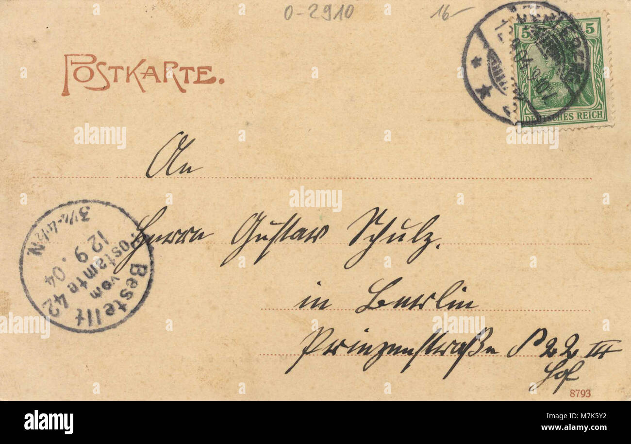 A postcard view of the Marktplatz in Perleberg, Brandenburg, featuring ...