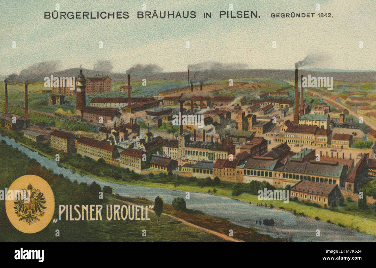 The Bürgerliches Brauhaus in Pilsen, Czech Republic, is a historic ...