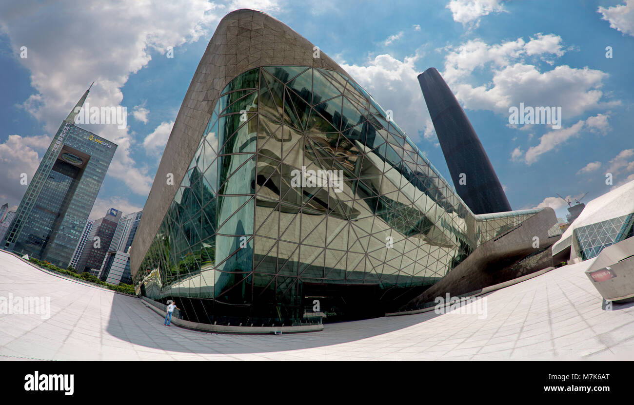 The Guangzhou Opera House is a newly constructed Chinese opera house in ...
