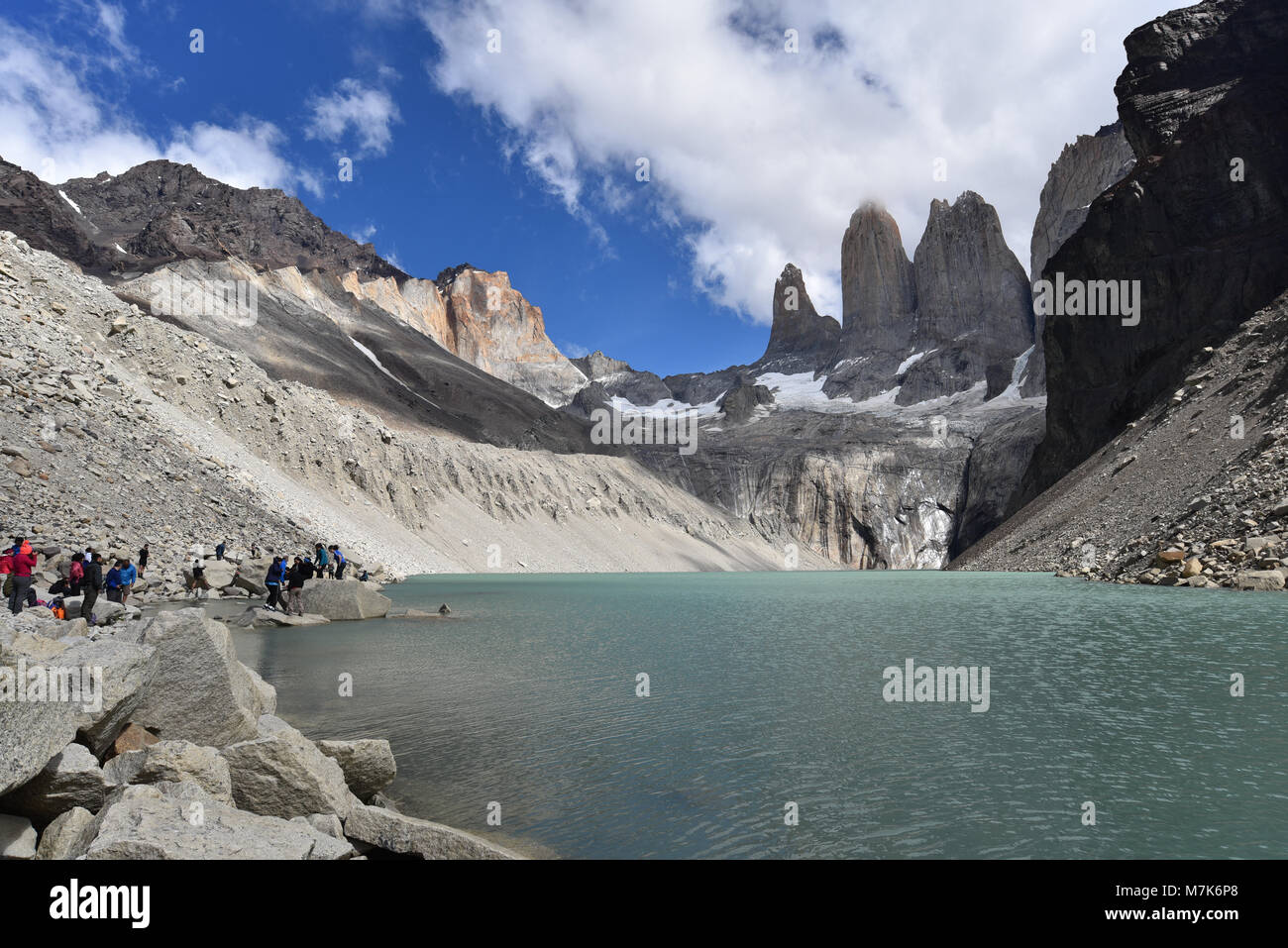 Base of the Towers (Base Las Torres), Torres del Paine National Park ...
