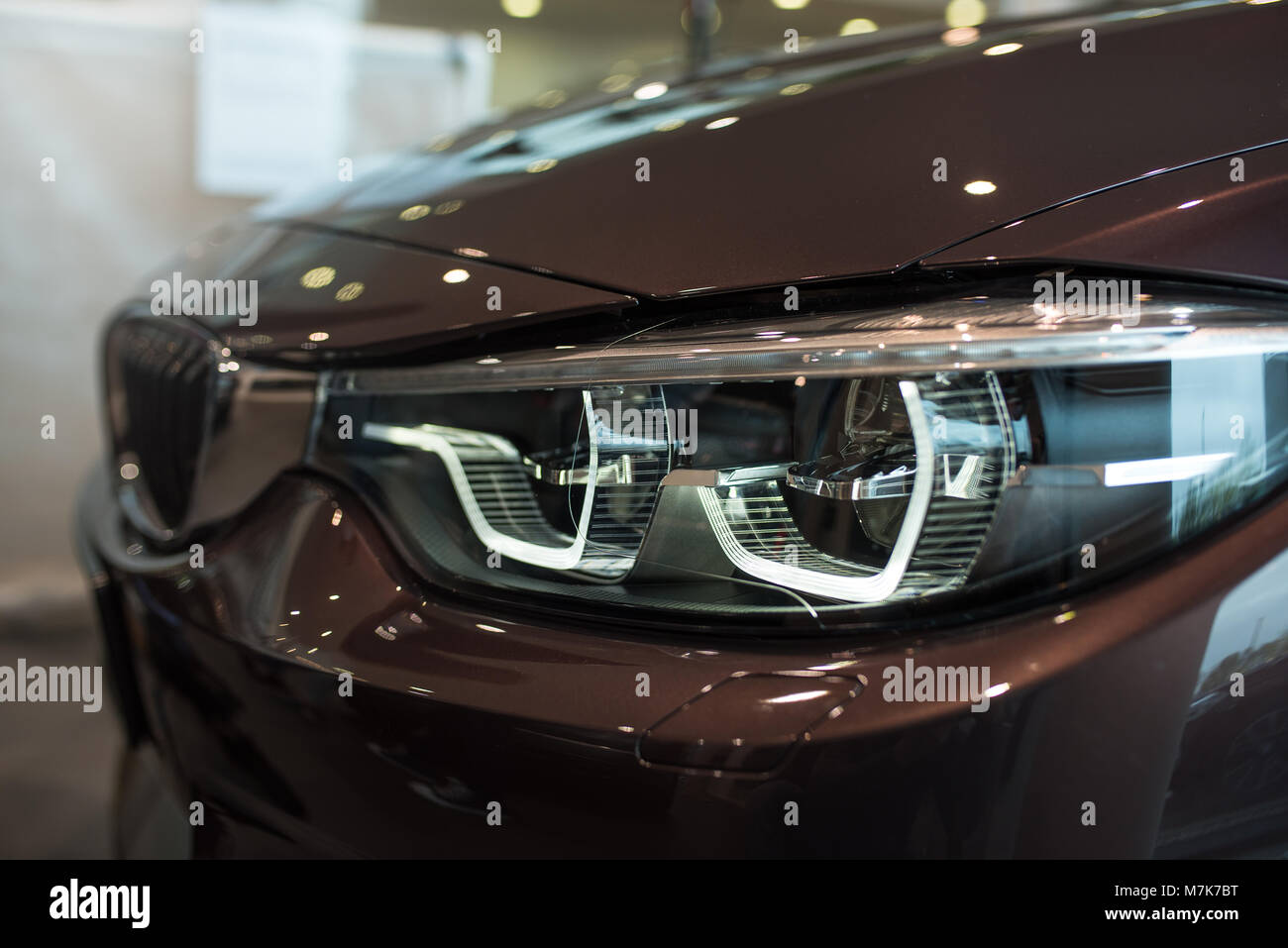Rear led headlights hi-res stock photography and images - Alamy