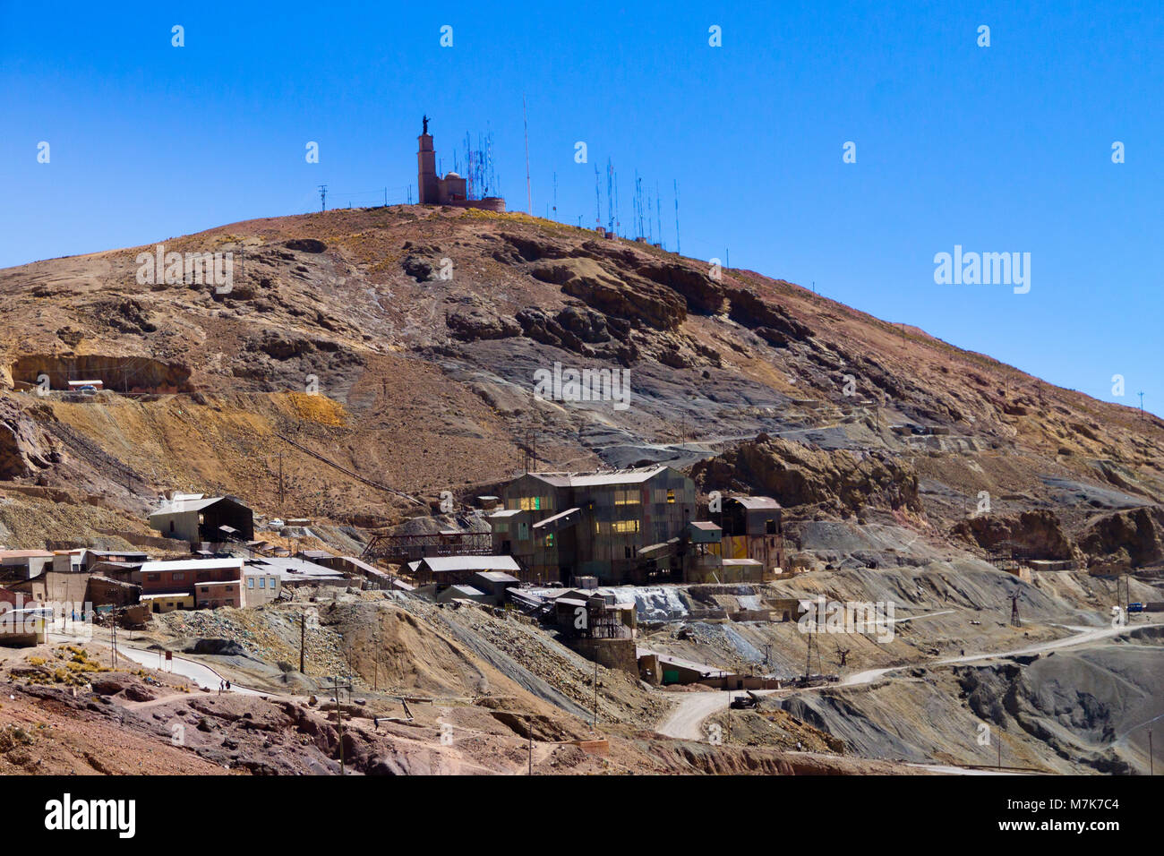 Potosi mine entrance view,Bolivia. Bolivian mining city Stock Photo - Alamy