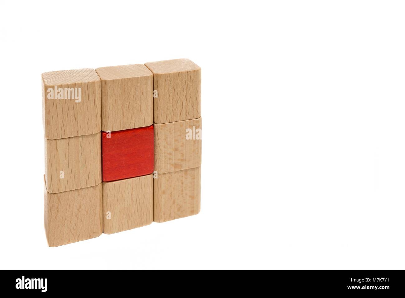 Stacking blocks child Cut Out Stock Images & Pictures - Alamy