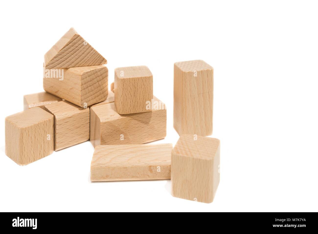 Stacking building blocks Cut Out Stock Images & Pictures - Alamy
