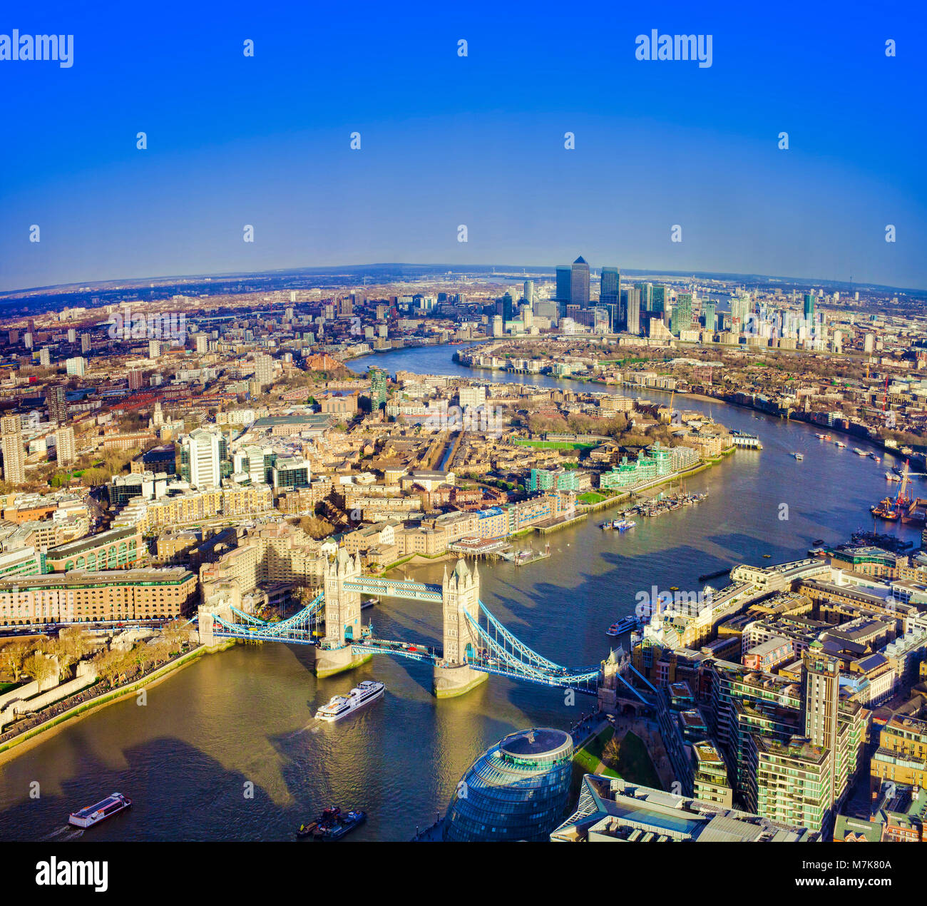 Aerial view tower bridge hi-res stock photography and images - Alamy