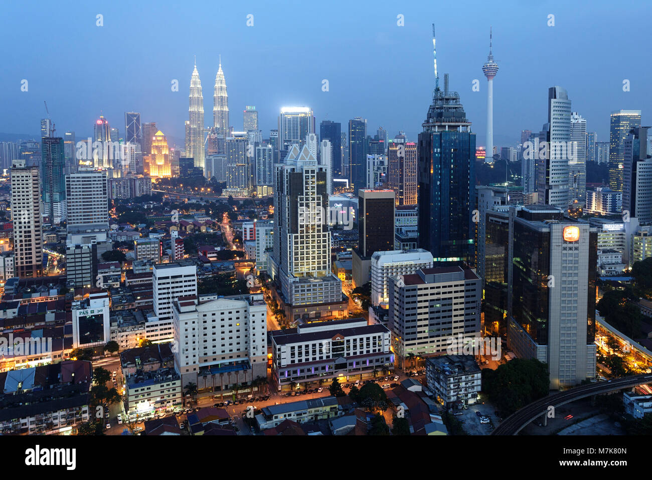 Kuala Lumpur. Cityscape image of Kuala Lumpur in the evening, Malaysia ...