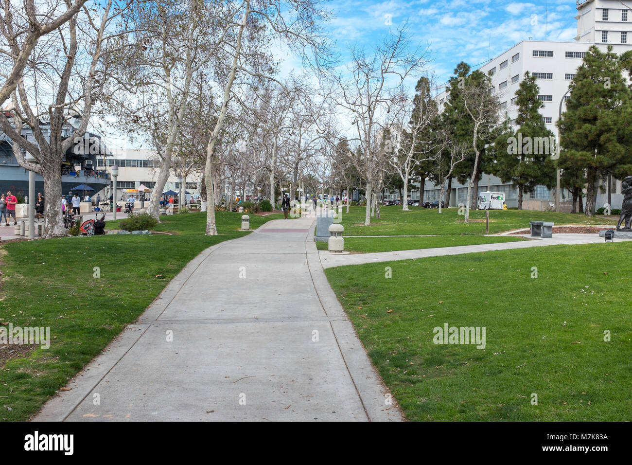 SAN DIEGO, CALIFORNIA, USA - Waterfront on Harbor Drive in Downtown San ...