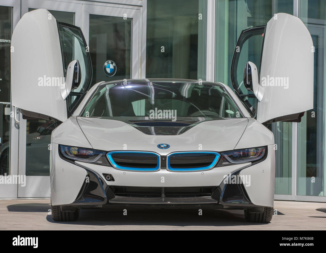 Fancy powerful fast German sport cars Stock Photo - Alamy