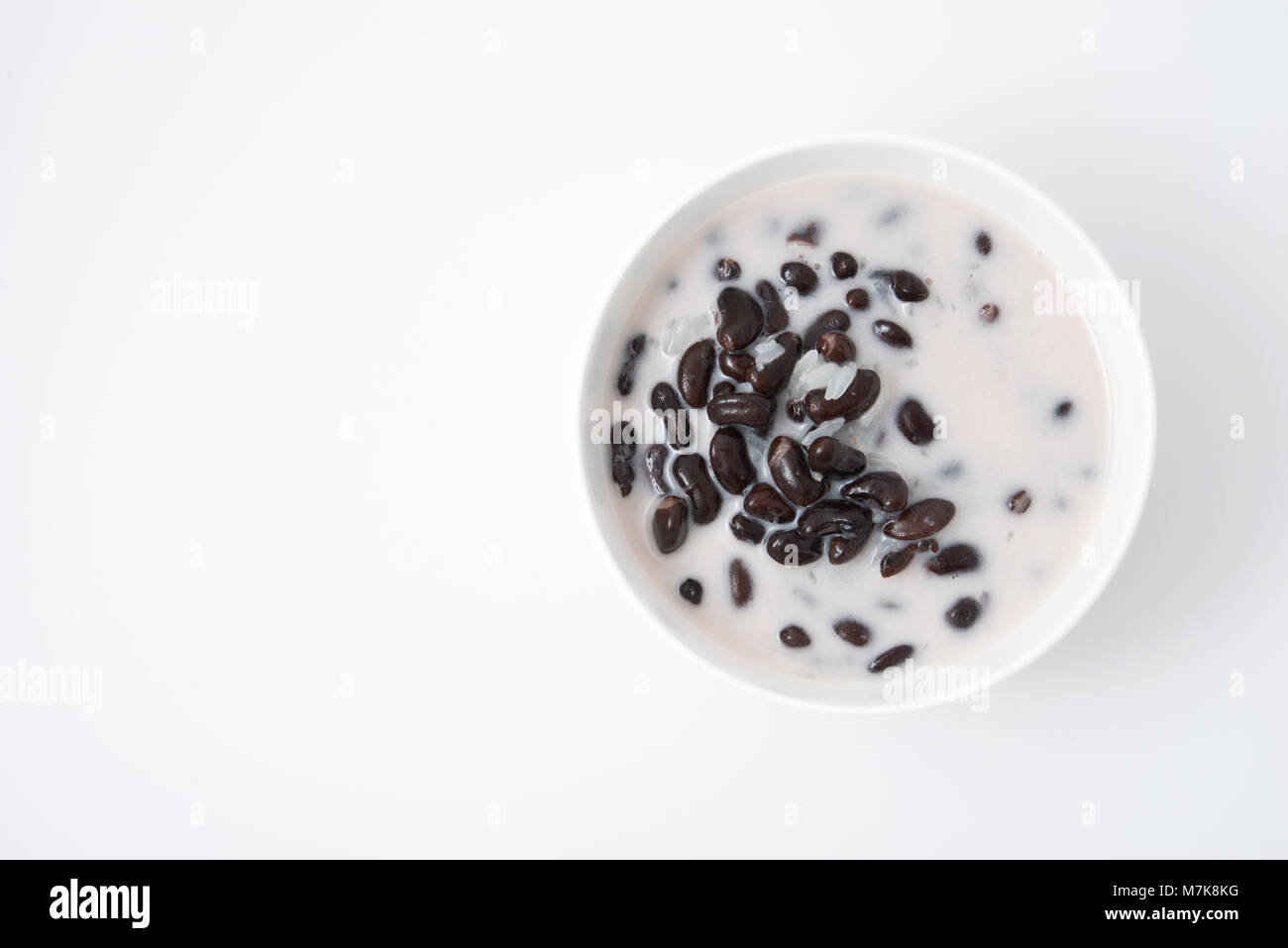 sweet sticky rice & black beans in coconut milk Stock Photo - Alamy