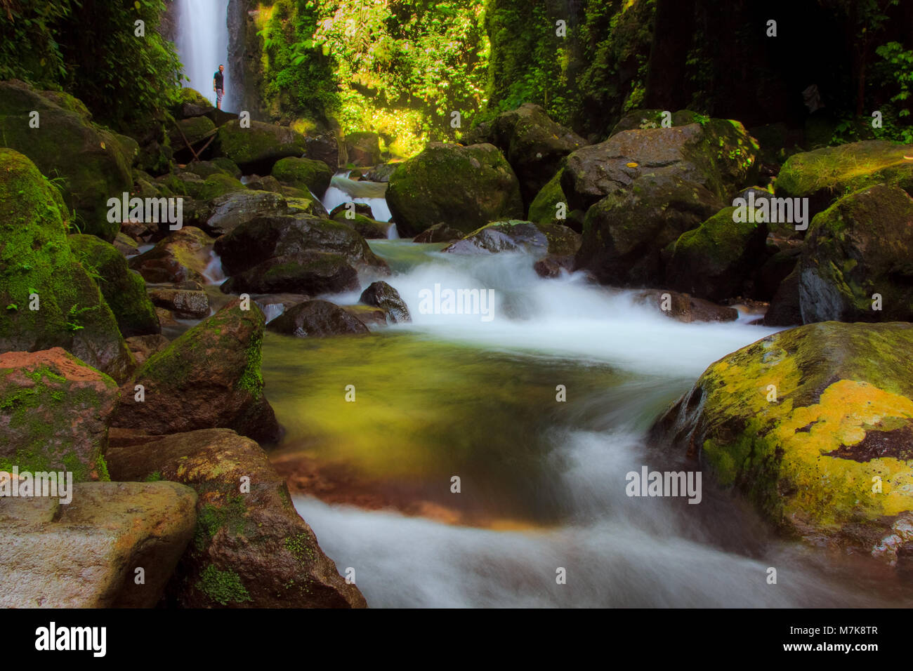 Water flow through the river Stock Photo - Alamy