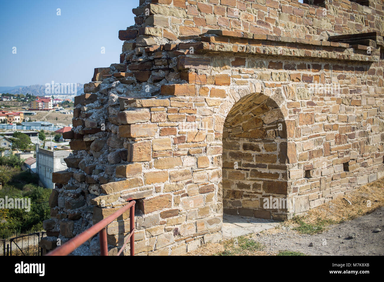 Fragment medieval city wall hi-res stock photography and images - Alamy