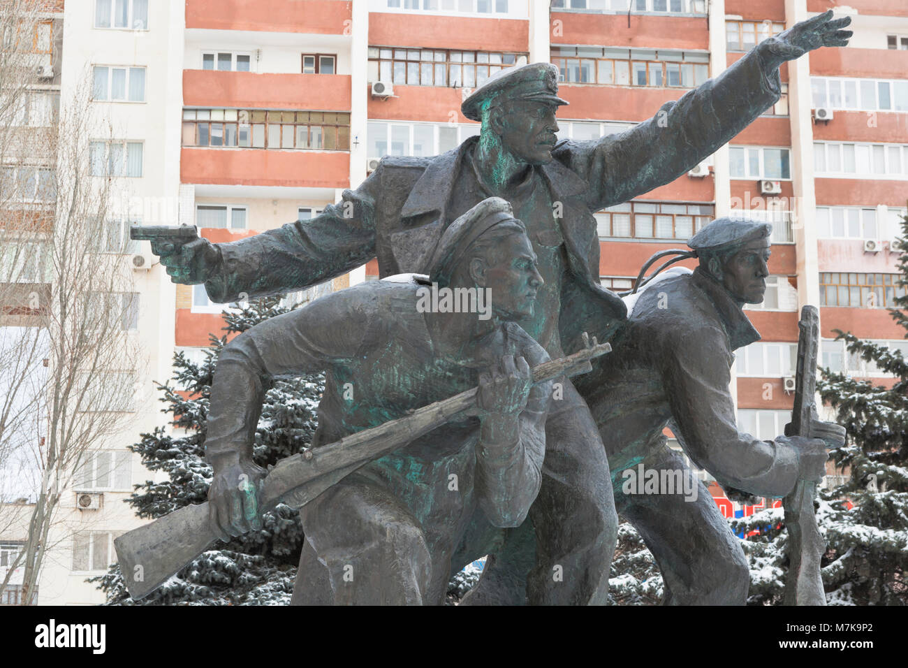 Evpatoria, Crimea, Russia - February 28, 2018: Monument to the ...