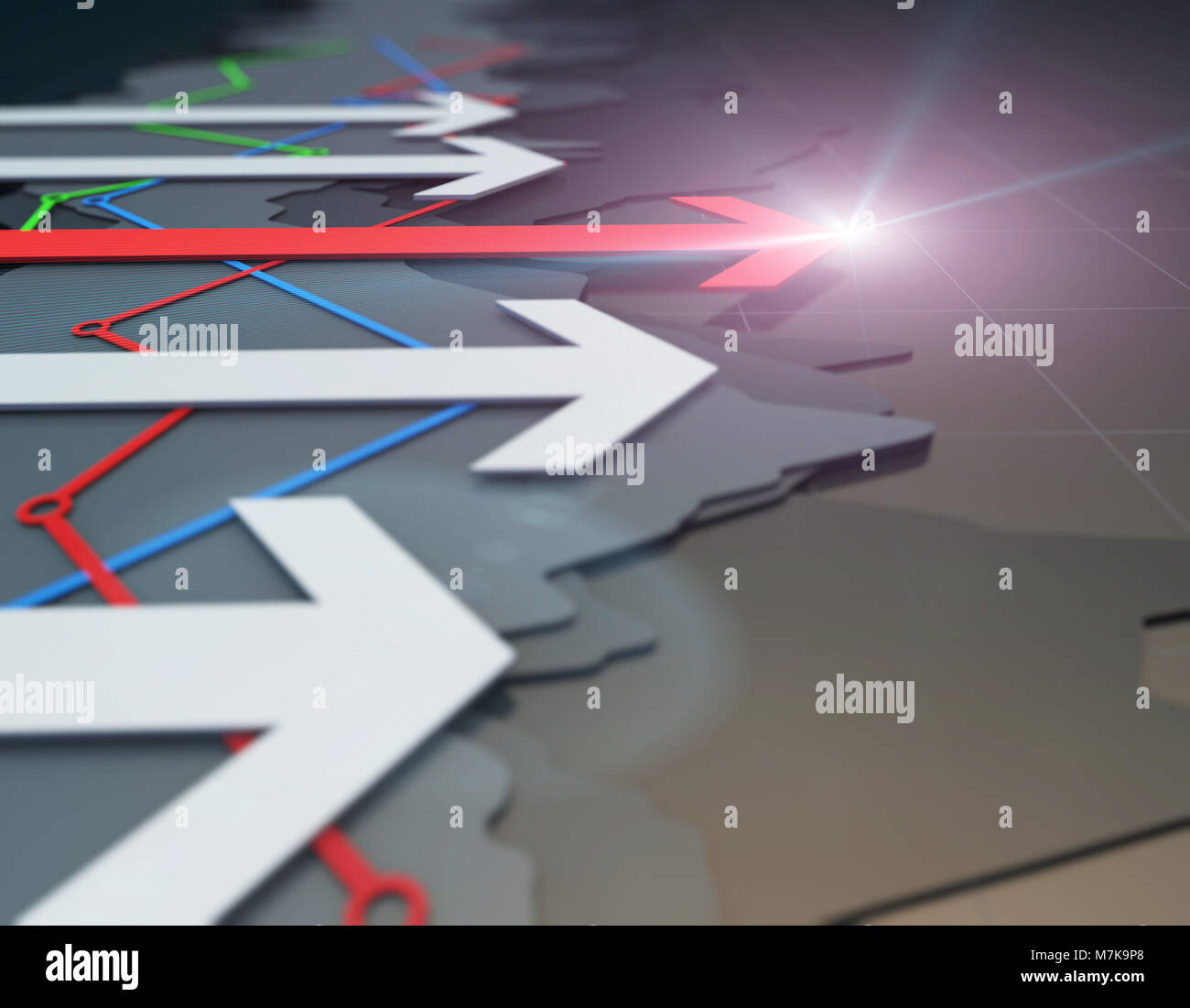 Plans arrows hi-res stock photography and images - Alamy