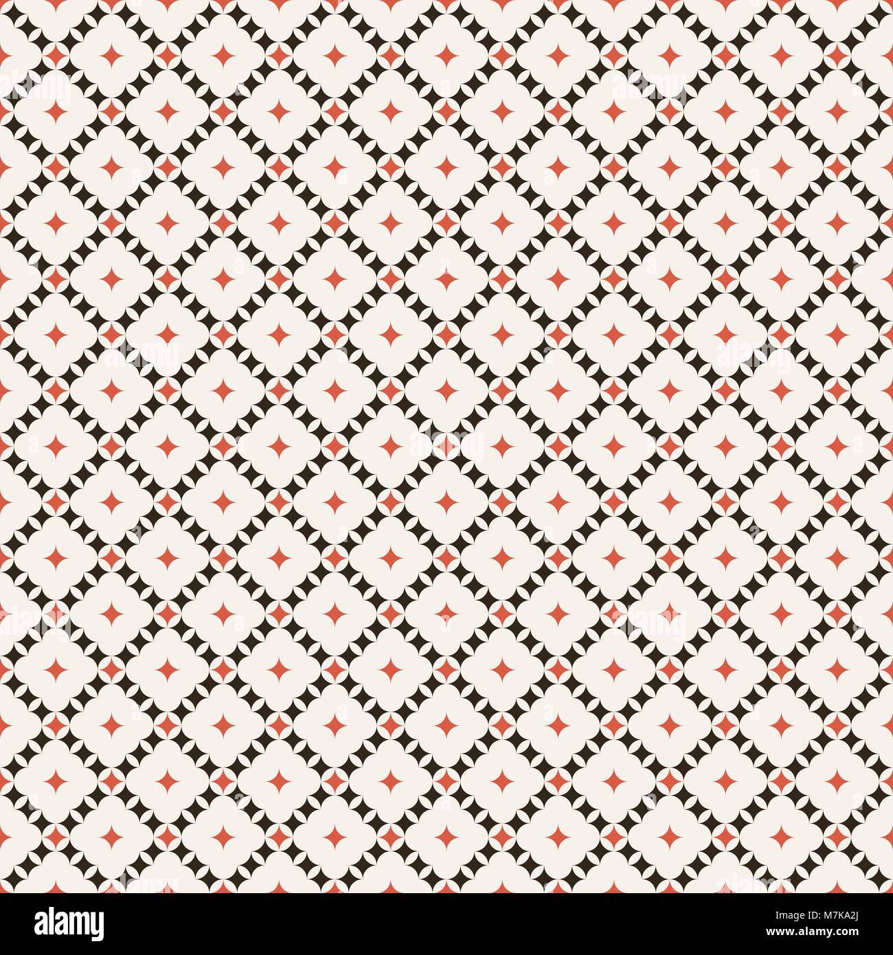 Tiled seamless pattern. Classical simple texture with small rhombuses ...