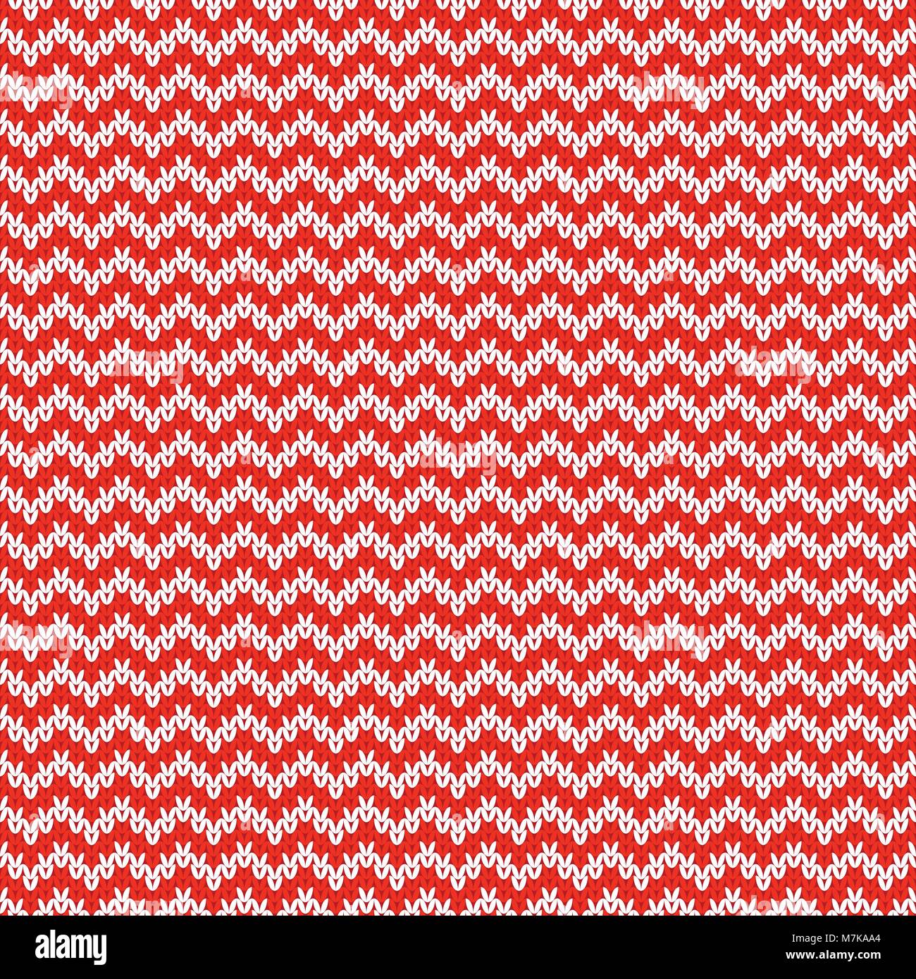Repeating knitted seamless pattern with zigzag. Woolen texture with a ...