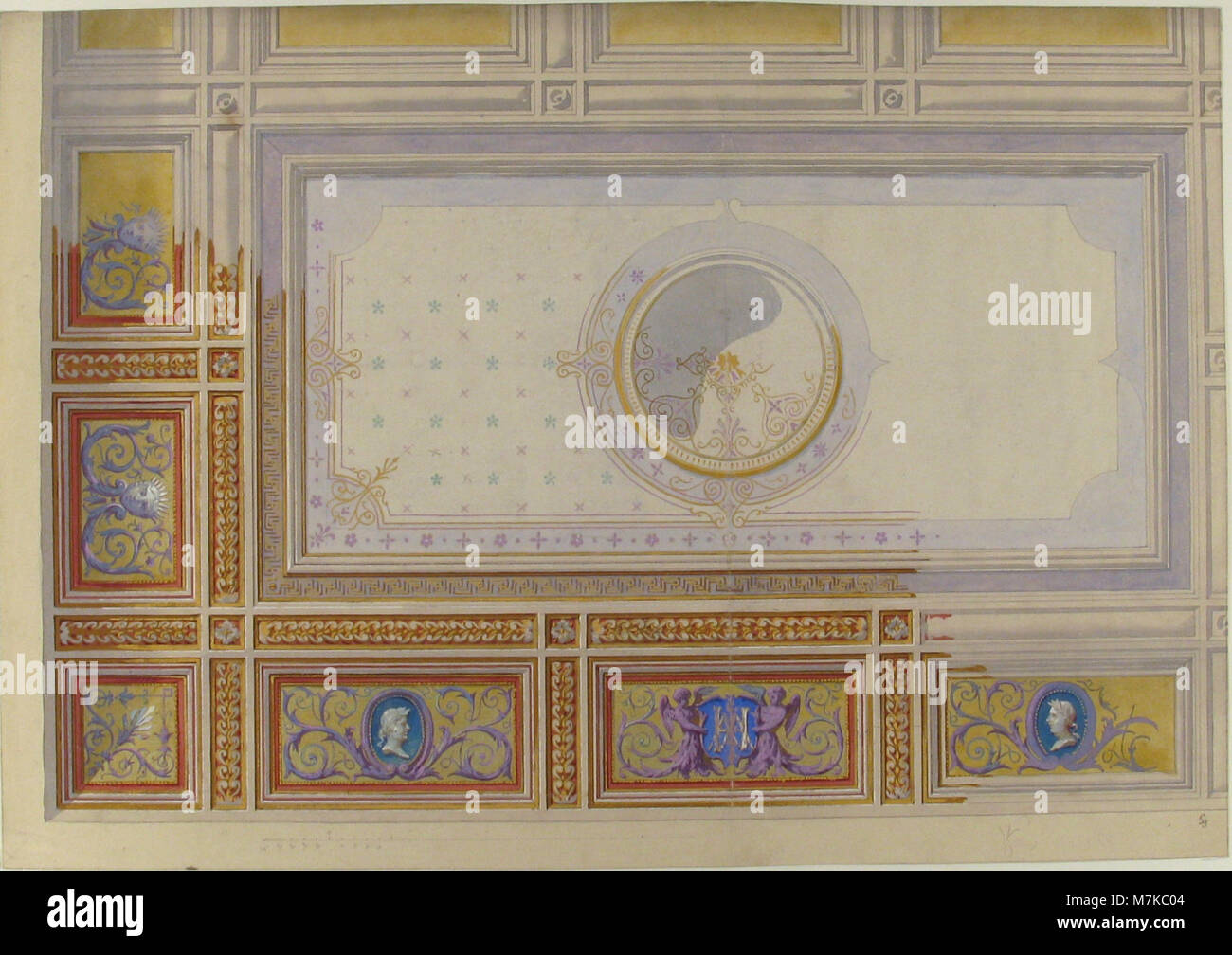 Rococo style ceiling design hi-res stock photography and images - Alamy