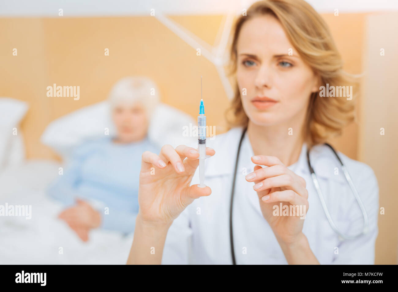 Old senior doctor getting ready hi-res stock photography and images - Alamy