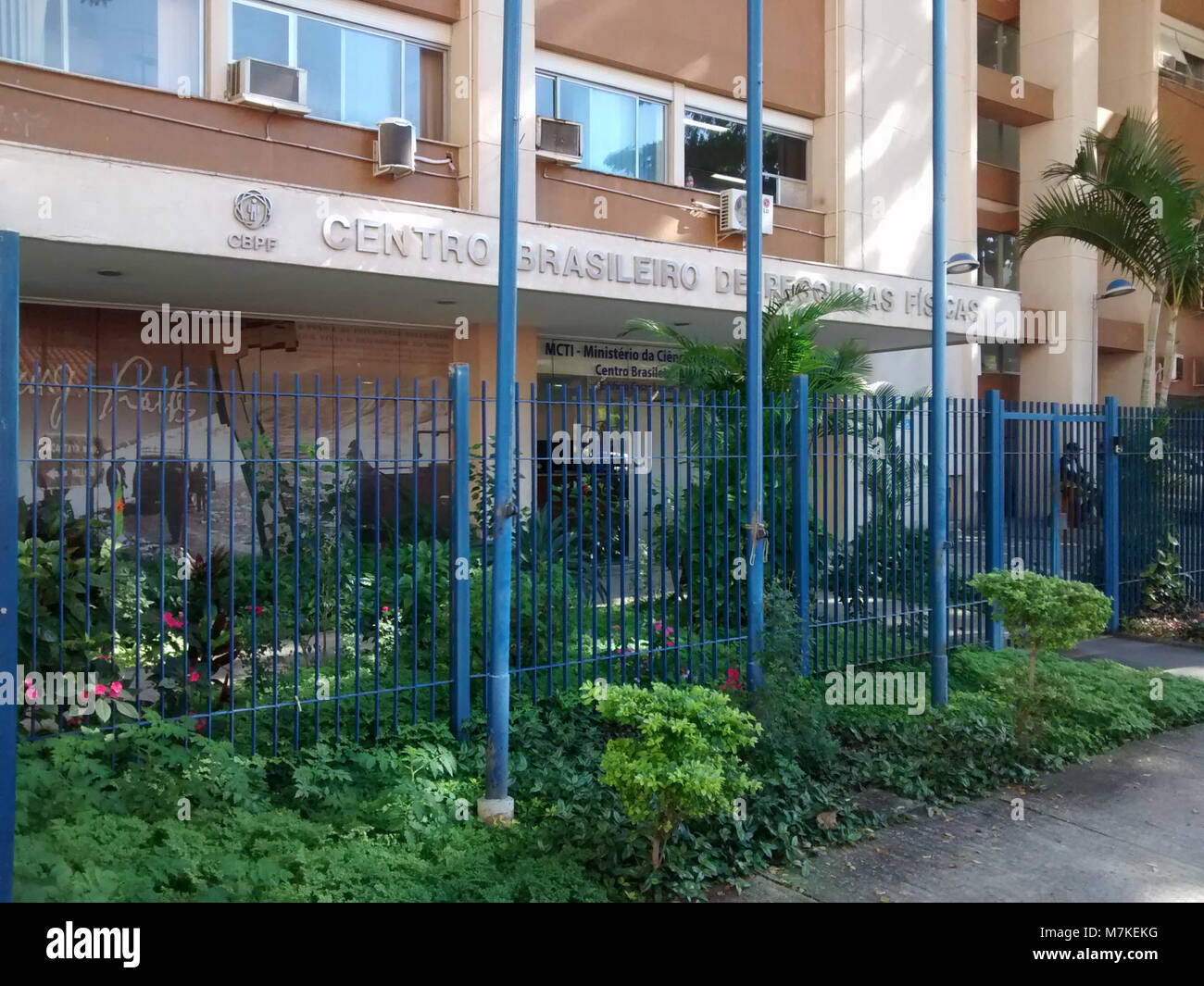 The exterior view of the Centro Brasileiro de Pesquisas Físicas ...