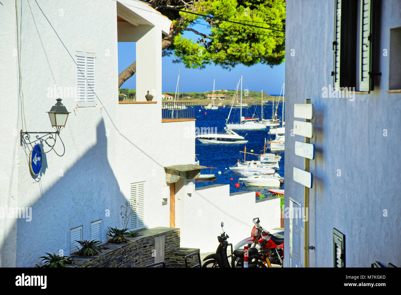 Cadaques Village On Mediterranean Seaside High Resolution Stock ...