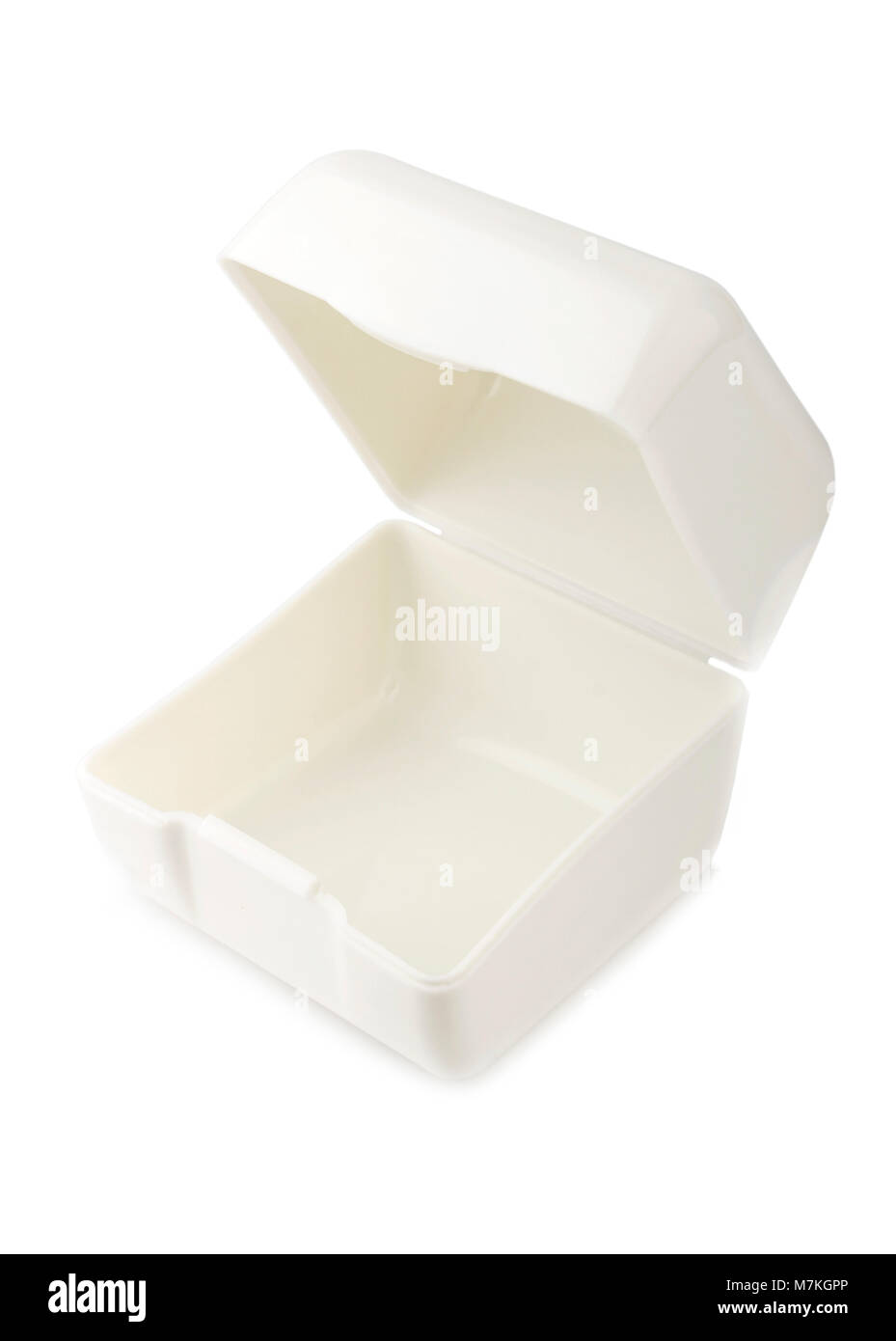 White plastic case closeup isolated on white background Stock Photo - Alamy