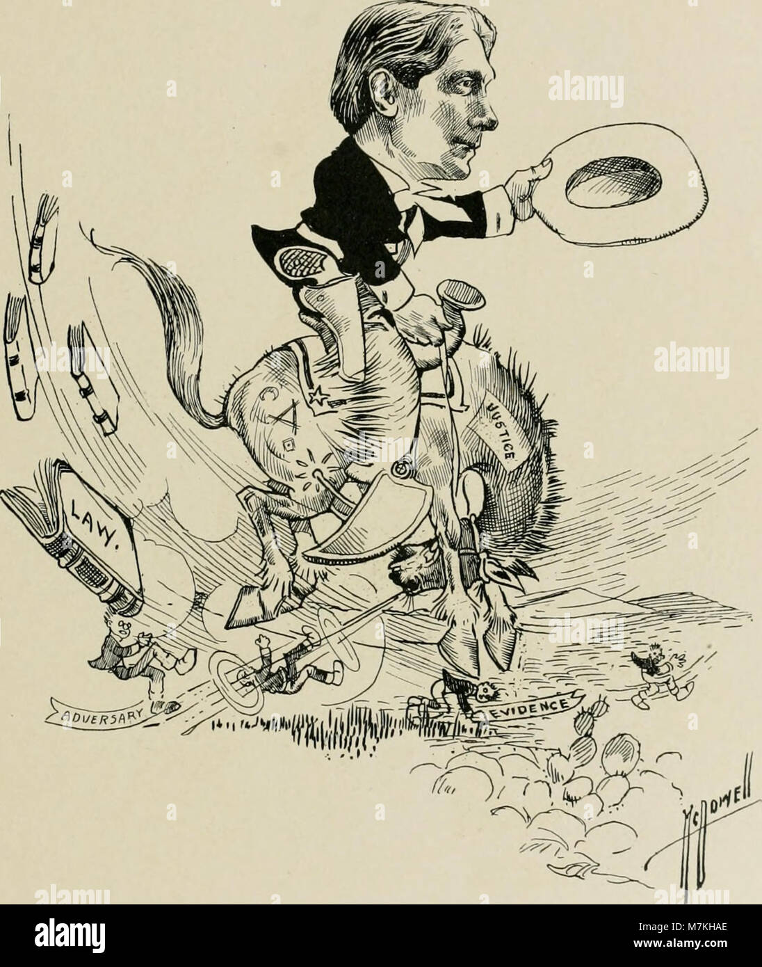 'As We See 'Em' is a 1900 volume of cartoons and caricatures depicting ...