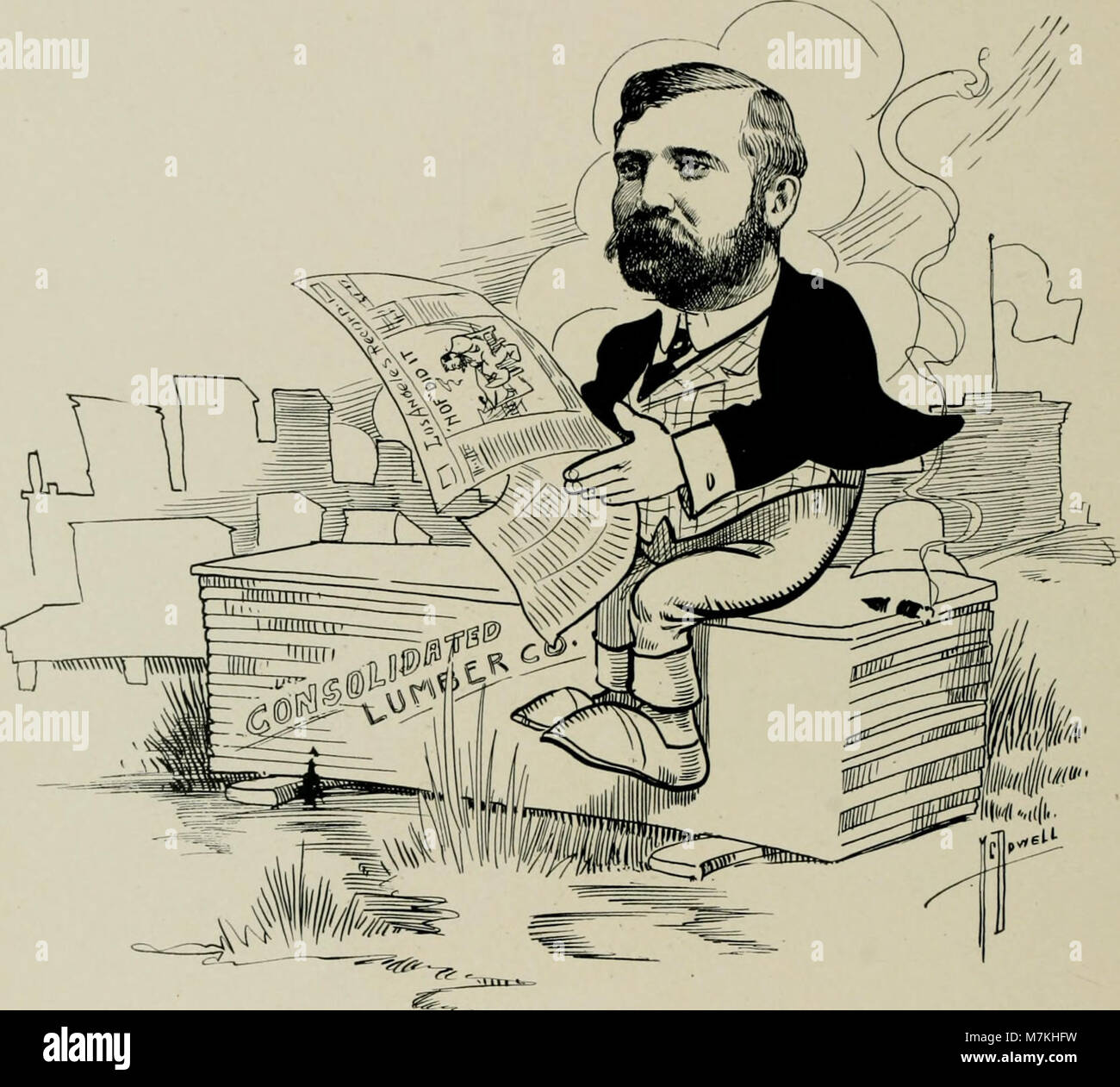 As We See 'Em (1900) is a book of cartoons and caricatures depicting ...