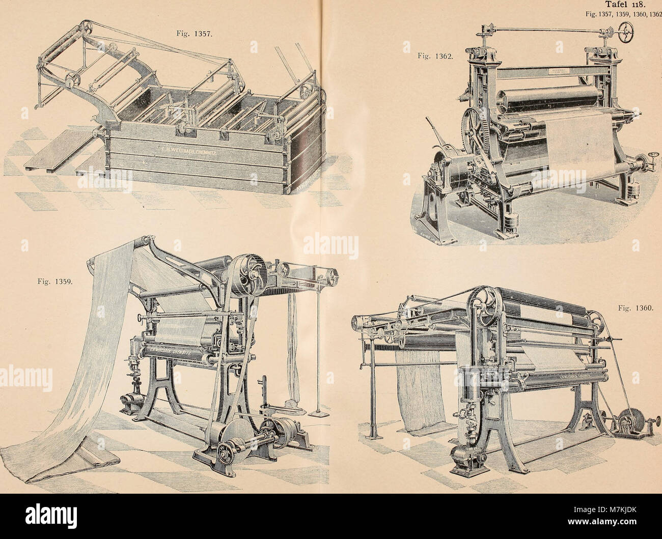 The detailed handbook of weaving from 1909 serves as a guide for ...