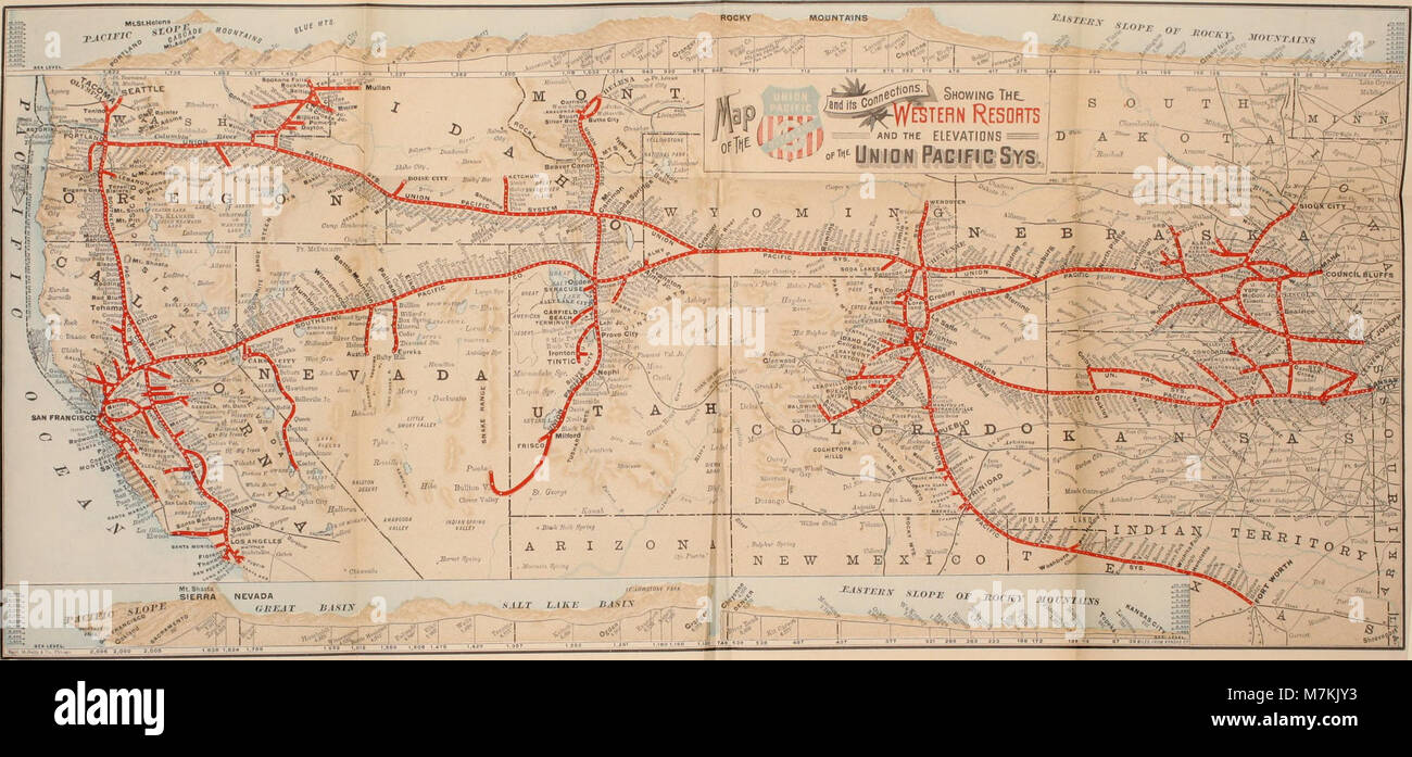 An 1890 travel guide describing western resorts accessible by the Union ...