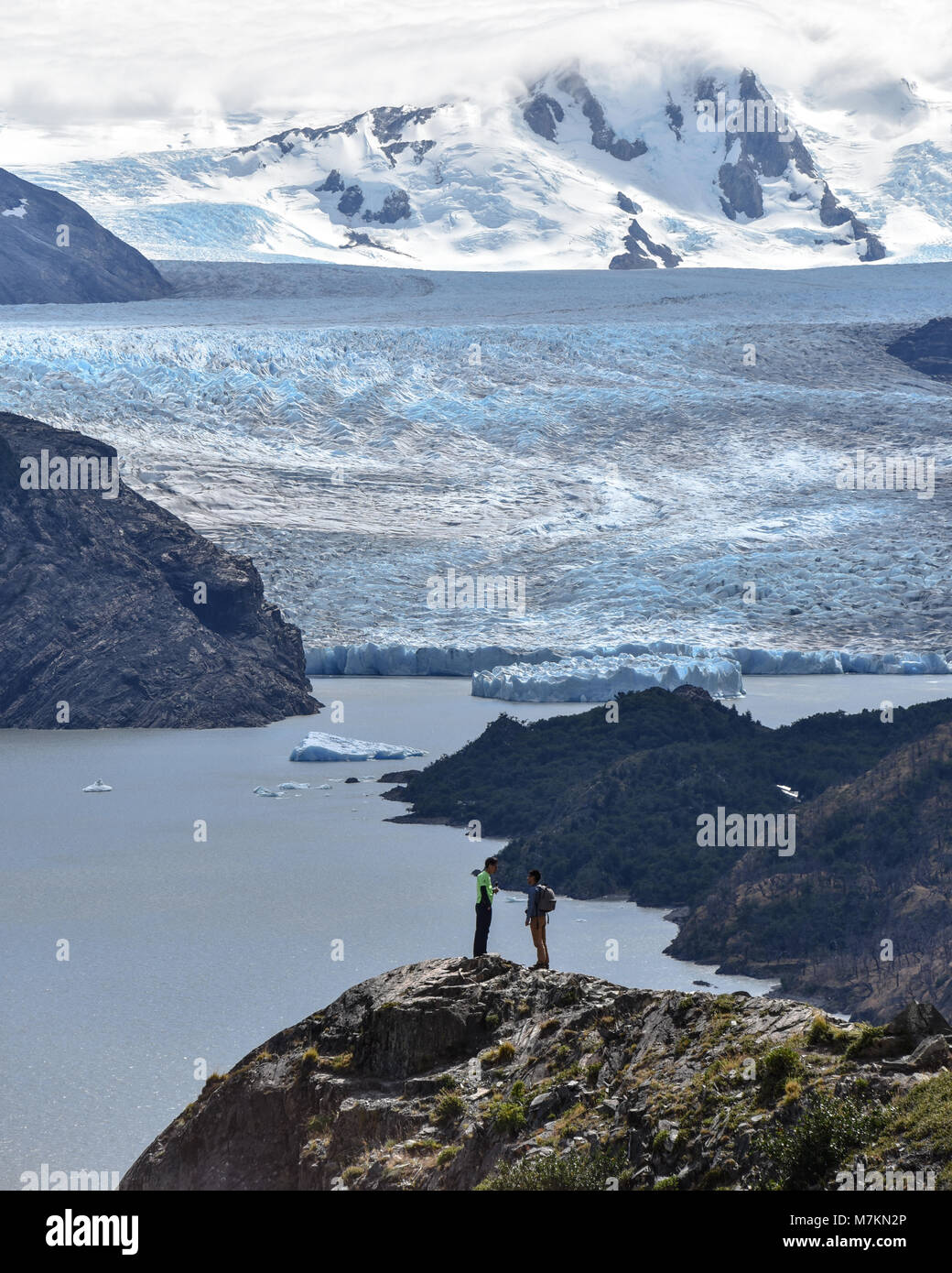 Lake Grey and the Grey Glaciar in the Southern Patagonian Ice field ...
