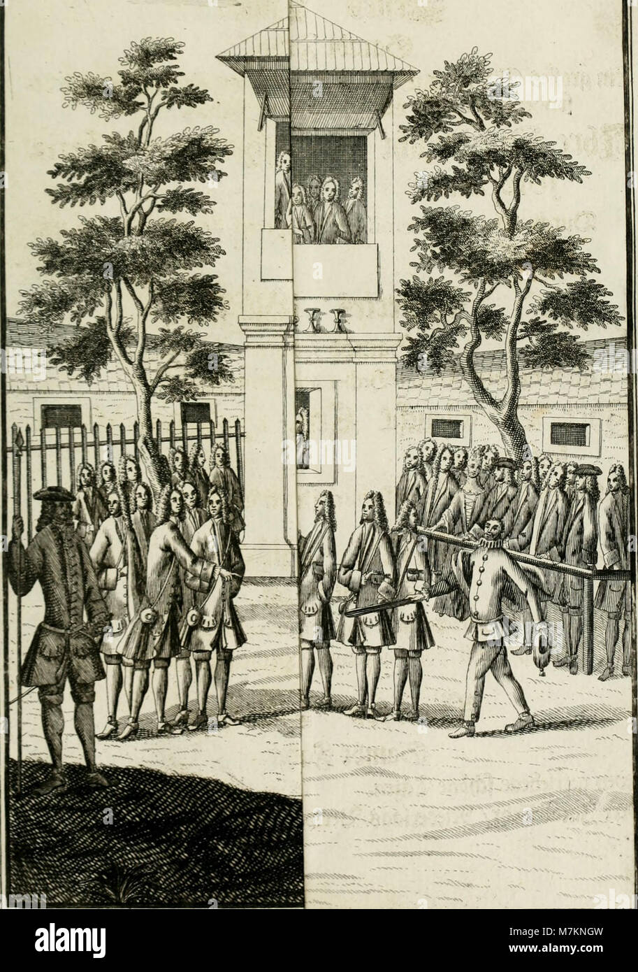 An 18th-century German text describing a royal shooting festival held ...