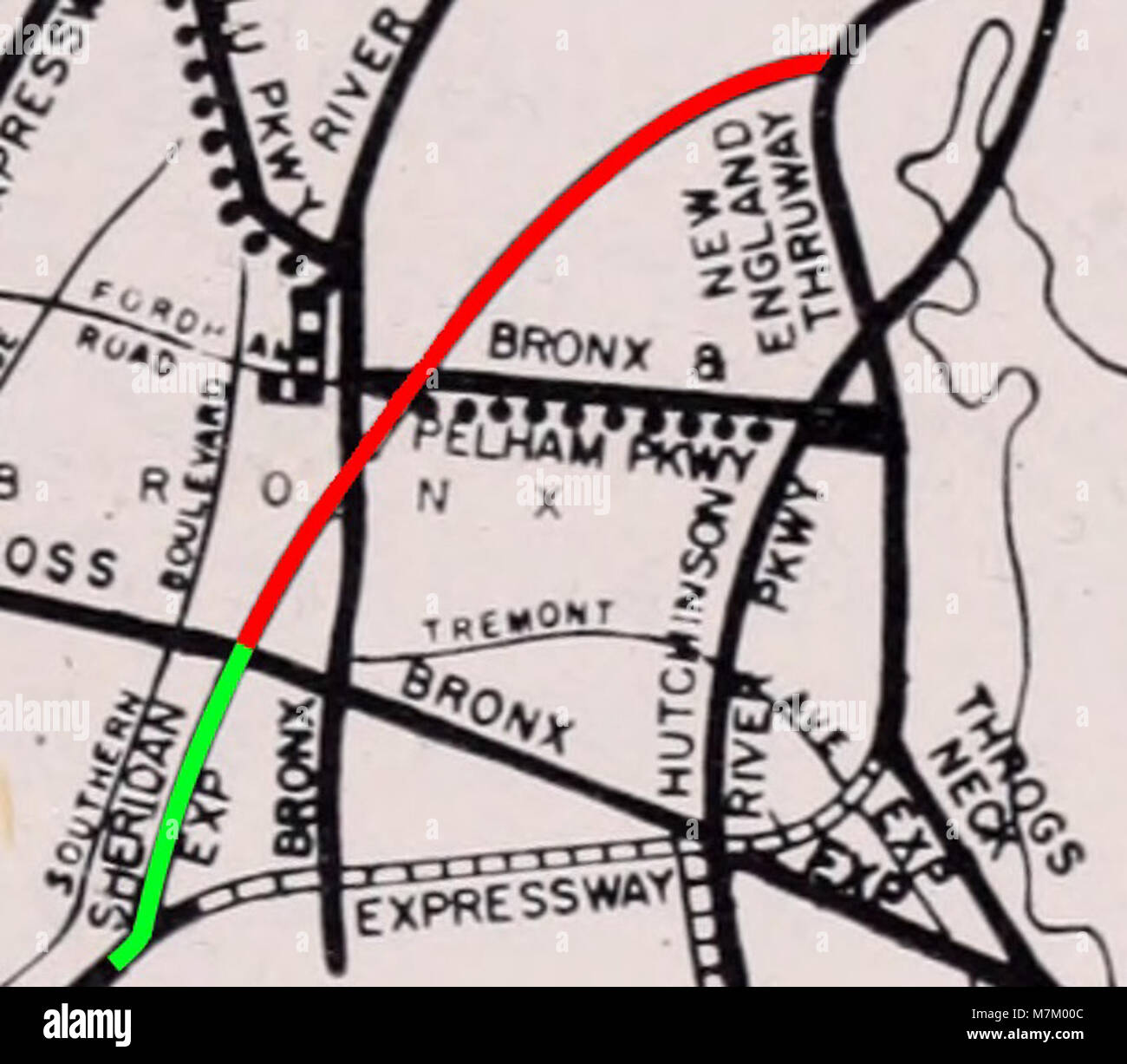 30 years of progress, 1934-1964 - Sheridan Expressway 02 Stock Photo ...