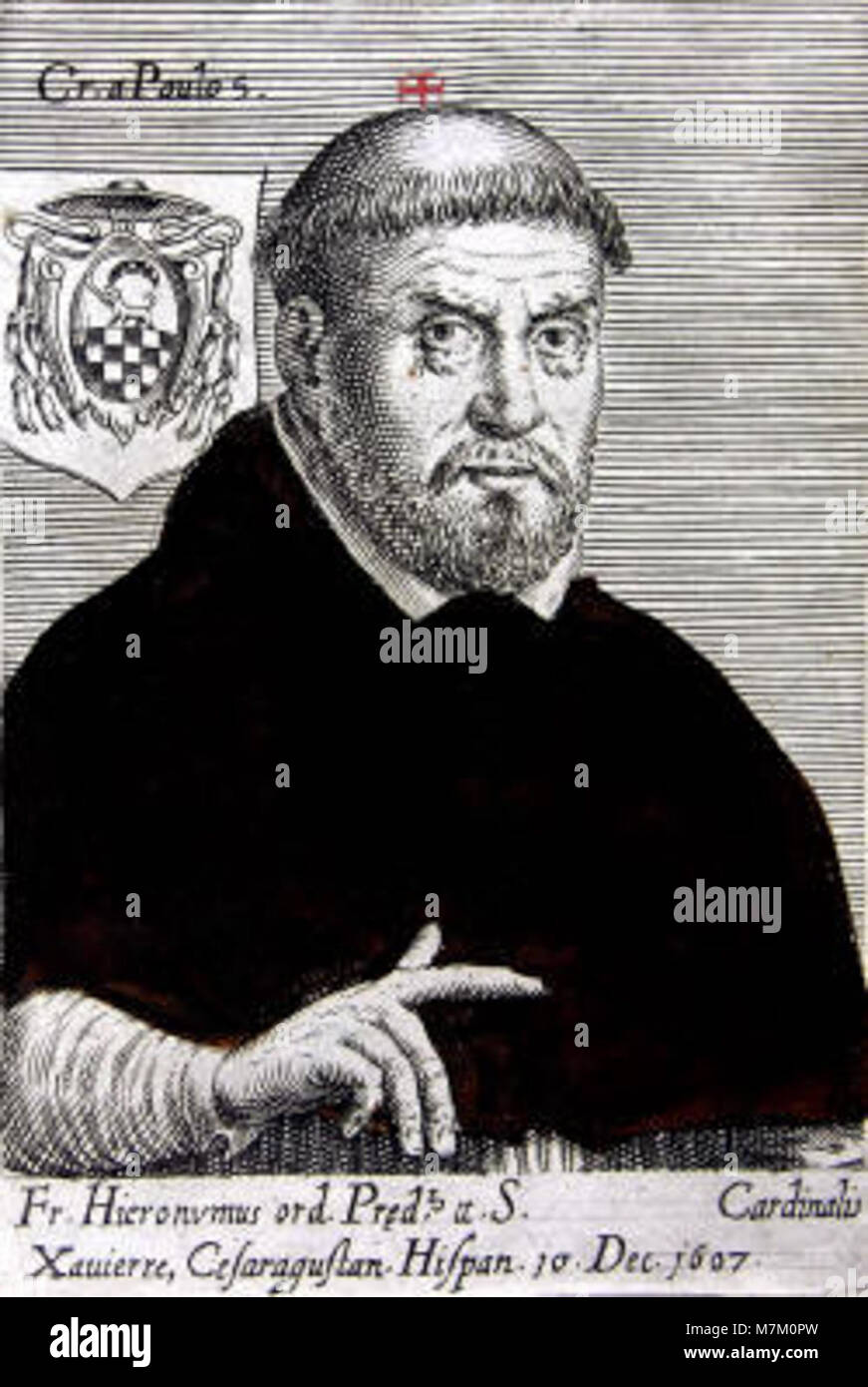 Portrait of Cardinal Jerónimo Xavierre, an influential Spanish religious leader known for his ...