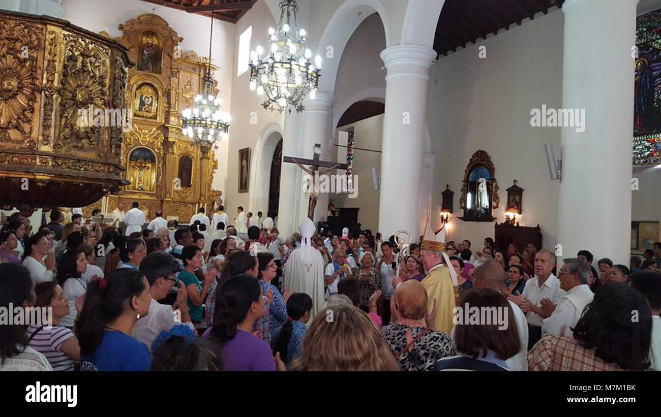 The Roman Catholic Cathedral of Santa Ana in Caracas, Venezuela, a ...