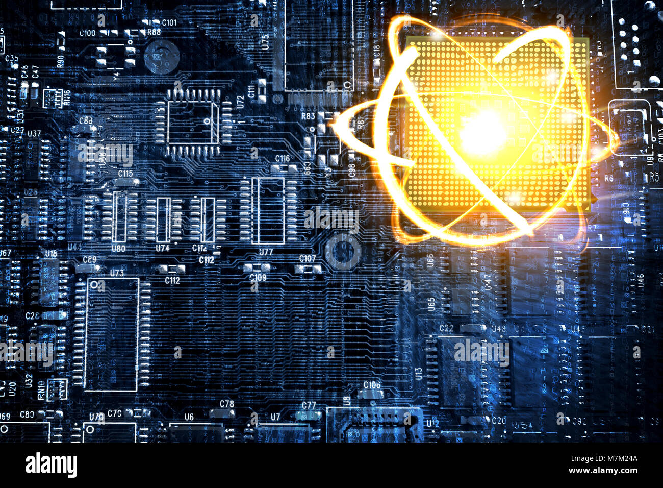 Quantum Super Computer Future Technology And Internet Of Things Concept Artificial Intelligence