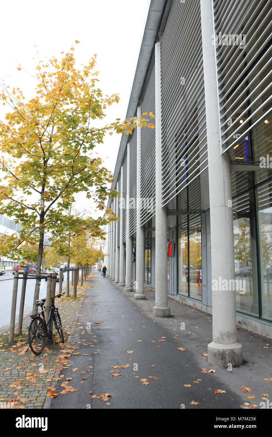 CC Mart'n Gjøvik, columns Stock Photo - Alamy
