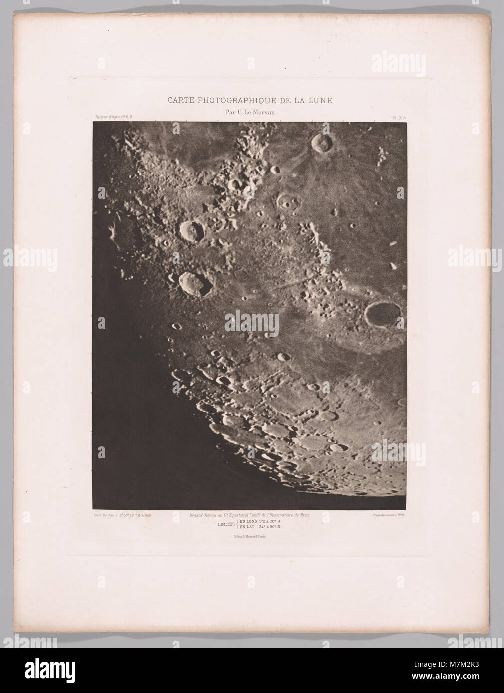 This photographic map of the Moon shows the phases of the lunar cycle ...