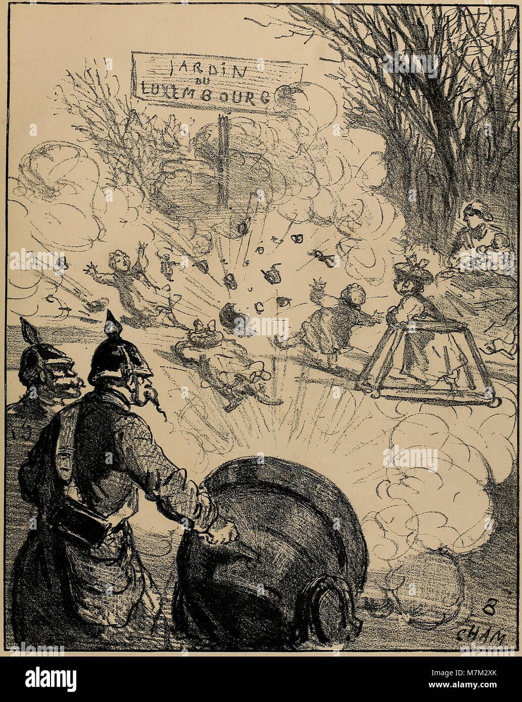 An 1871 collection titled Album du siège includes caricatures published ...