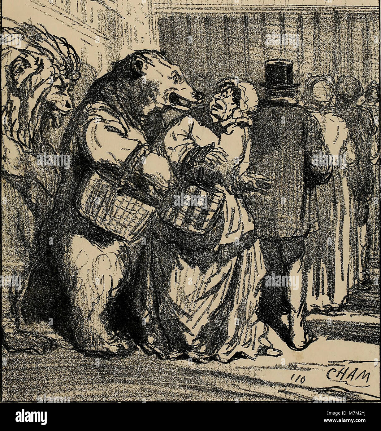 A collection of caricatures published in Le Charivari during the 1871 ...